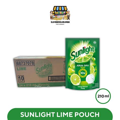 Jual Sunlight 210ml Lime Pouch Isi 24 Pouch Shopee Indonesia