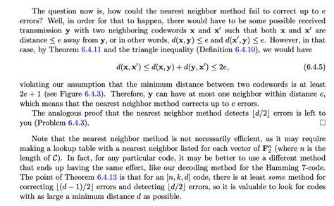643 Let C Be A Binary Linear Code Of Minimum