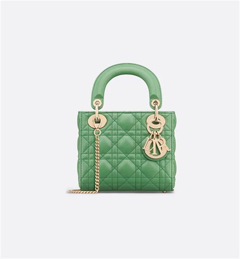Mini Lady Dior Tas Zwart Lamsleer Met Cannage Motief Dior
