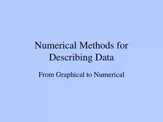 Ppt Chapter Describing Data Using Numerical Measures Powerpoint