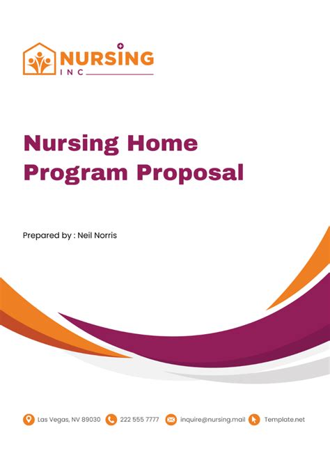 Free Nursing Home Program Proposal Template To Edit Online