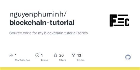 Github Nguyenphuminh Blockchain Tutorial Source Code For My Blockchain Tutorial Series