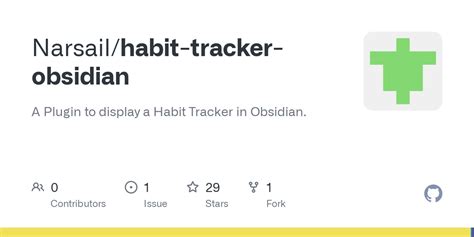 Github Narsail Habit Tracker Obsidian A Plugin To Display A Habit