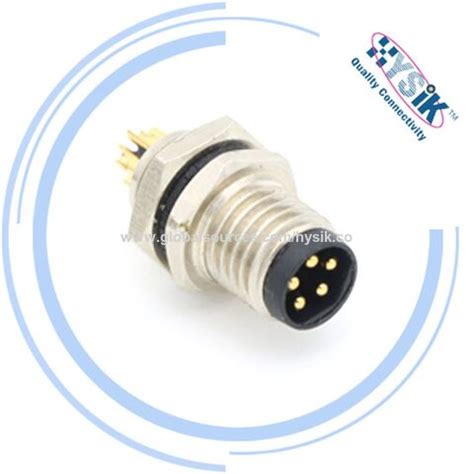 Hysik Oem Odm M Circular Connector Pin Pin Socket Solder Panel Mount Connector Male