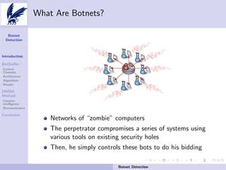 A Brief Incursion Into Botnet Detection PPT