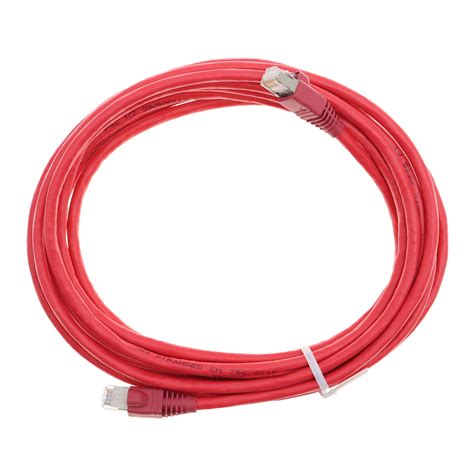 Leviton 6s560 20r Shielded Cat6 Patch Cable Red Booted 20 Feet