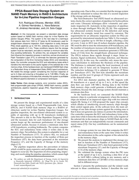 Pdf Fpga Based Data Storage System On Nand Flash Memory In Raid 6