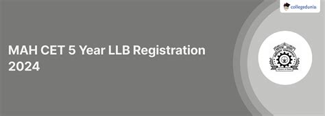Mah Cet 5 Year Llb Registration 2024 Open Check Direct Link Here