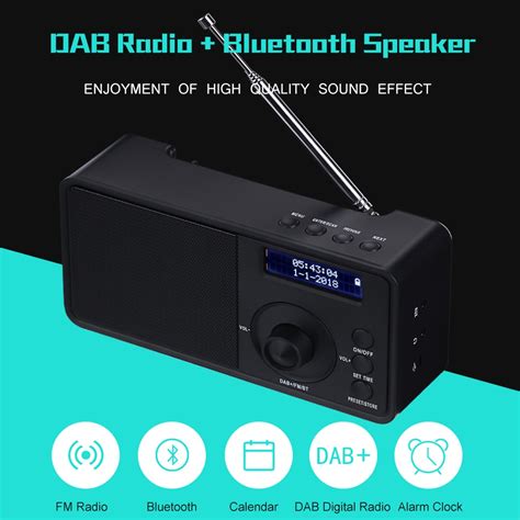 Dab Dab Fm Digital Radio Receiver Portable Blueto Vicedeal