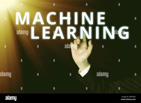 Text Sign Showing Machine Learninggive Computers The Ability To Be Taught With Data Business
