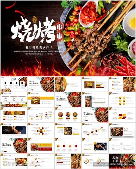 餐饮美食淄博烧烤PPT 其他 PPT 多媒体图库 昵图网