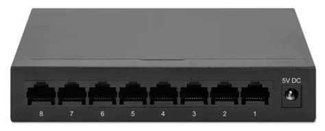 Intellinet 8 Port Gigabit Ethernet Switch Metall Desktop Schwarz 530347 8 Port G £55 23