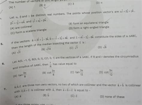 Vec A Vec B Vec C Are Three Non Zero Vectors No Two Of Which Are