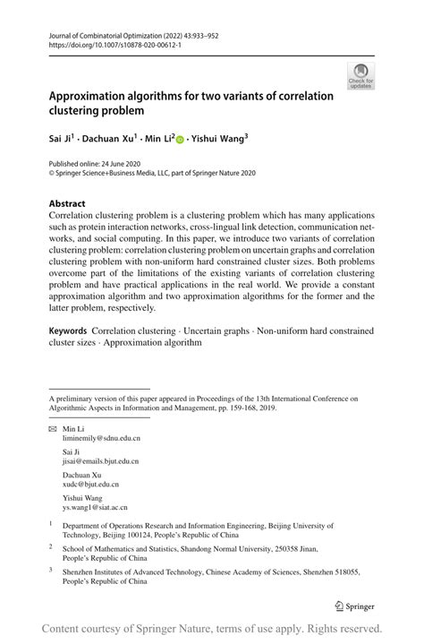 Approximation Algorithms For Two Variants Of Correlation Clustering
