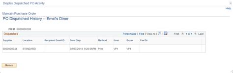 Creating Purchase Order Headers