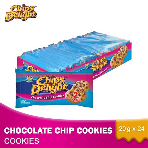 Chips Delight Chocolate Chip Cookies Original 20g Pack Of 24 Shopee