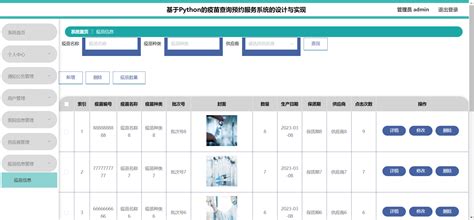 精品基于python的疫苗查询预约服务系统接种的设计与实现 Csdn博客