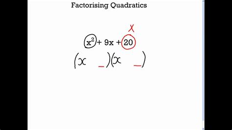 Factorising Quadratics Part 1 YouTube Factorising Quadratics Part 1 YouTube