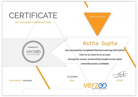 Astha Gupta On Linkedin Machinelearning Python Verzeo