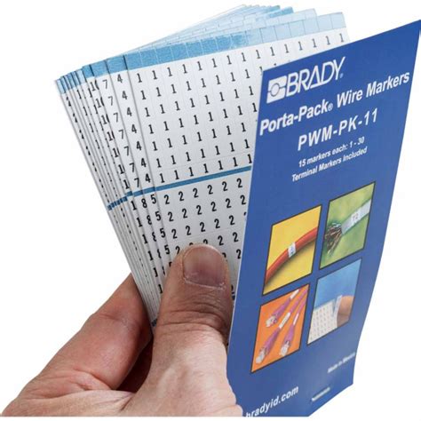 Order PWM PK 11 By Brady Wire Marker Page W Legend 1 To 30 US Mega Store