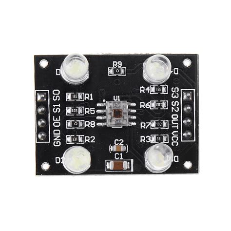 3pcs tcs3200 color sensor color recognition module for arduino diy module dc 3 5v input adapter