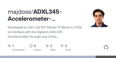 GitHub Majdoss ADXL Accelerometer Application Developed An AXI Lite SPI Master IP Block In