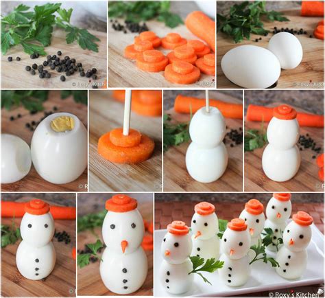 Egg Snowman Recettes Noel Idee Recette Noel Crème De Guimauve