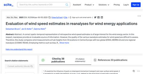 Evaluation Of Wind Speed Estimates In Reanalyses For Wind Energy