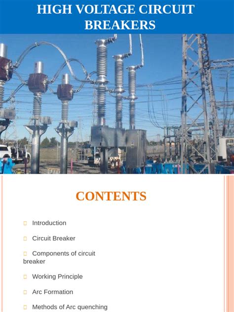 High Voltage Circuit Breakers Guide Pdf Electric Arc Insulator