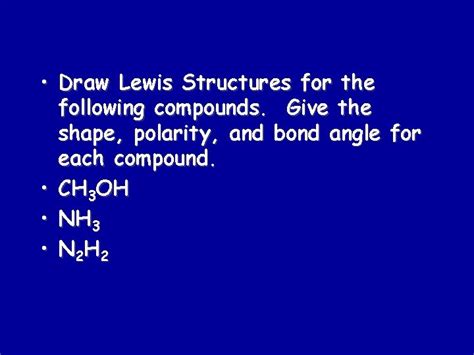 Draw Lewis Structures For The Following Compounds Give