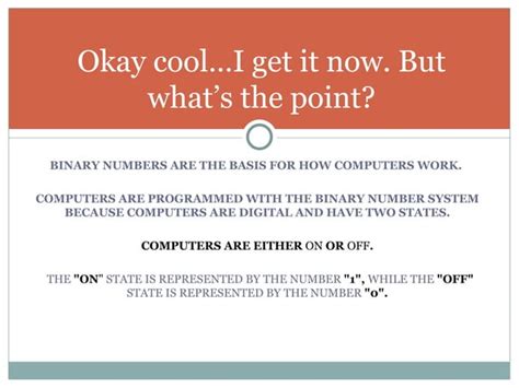 binary numbers videos ppt