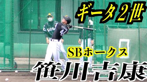 【ギータ2世】笹川吉康選手（福岡ソフトバンクホークス）フリーバッティング！ Npb Hub