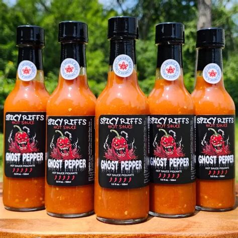 Ghost Pepper Hot Sauce 5 5 Heat Savoury Smoky Ghost Pepper