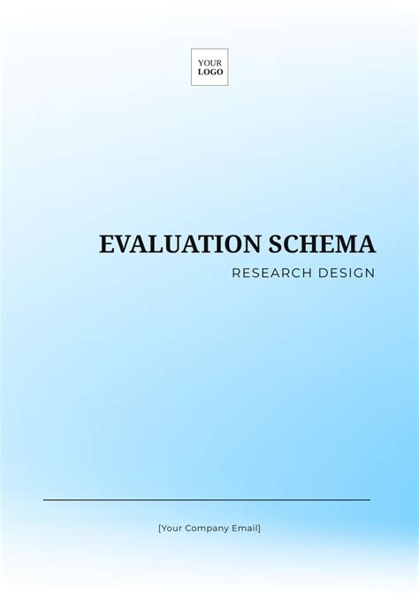 Free Evaluation Schema Research Design Template To Edit Online