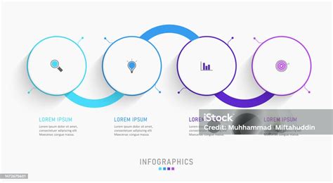 벡터 인포 그래픽 라벨 디자인 템플릿 아이콘과 4 옵션 또는 단계 프로세스 다이어그램 프리젠 테이션 워크 플로우 레이아웃 배너 순서도 정보 그래프에 사용할 수 있습니다