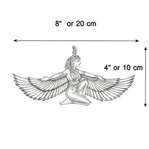 Egyptian Goddess Isis Sternum Or Back Temporary Tattoo Underboob Chest