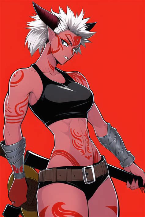 Oni Girl 2 By Sliestwheel On Deviantart