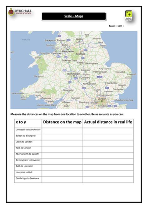 Ks3 Maps And Scale Activity Uk By Danielabbott89 Teaching Resources Tes