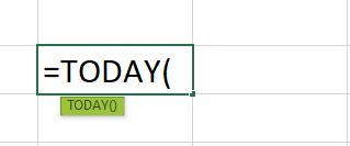 TODAY Excel Function Formula Examples How To Use