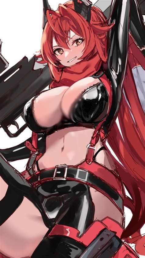 Chikabe Red Hood Nikke Goddess Of Victory Nikke Cropped Highres 1girl Anti Materiel