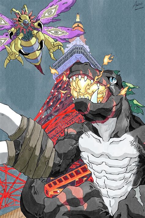 Darktyranomon Flymon Digimon Beak Digimon Creature Sharp Teeth Tail Teeth Tower