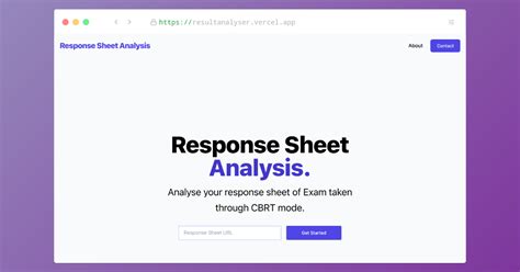 Response Sheet Analyser