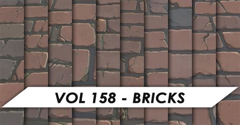 Stylized Textures Vol 158 Bricks 2d Textures And Materials Unity Asset Store