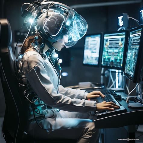 Premium Photo Photo Of Brain Computer Interface Lab Room Gender Neutral With Eeg Ma Content