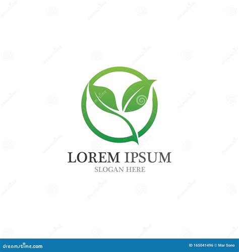 Leaf Tree Go Green Logo And Symbol Vector Stock Vector Illustration Of Logo Fitness