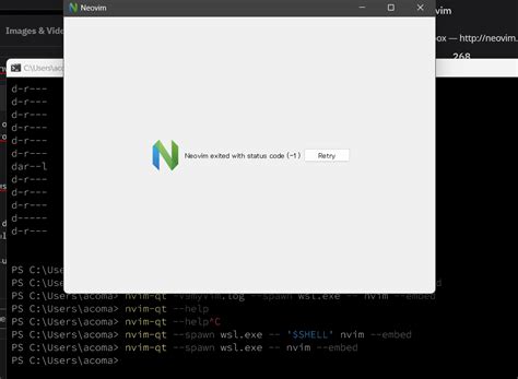 i want to use windows nvim qt as the frontend of wsl nvim but doesn t work please help r neovim