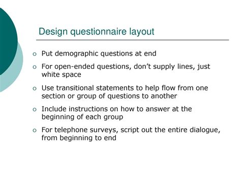 Tips For Creating Good Surveys Ppt Download