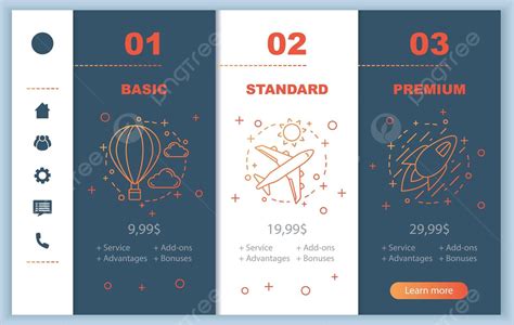 Templates For Mobile App Screens For Onboarding Internet Speed Pricing