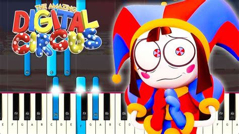 The Amazing Digital Circus Main Theme Orchestral Piano Tutorial Easy
