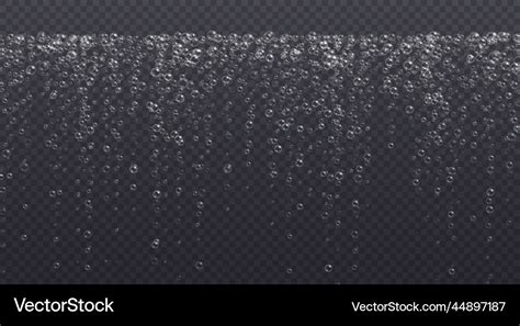 Underwater Fizzing Bubbles Soda Or Champagne Vector Image